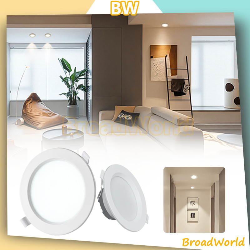 Jual Lampu Downlight LED Panel 6W/9W/12W/18W PUTIH Tipis Bulat / Lampu ...