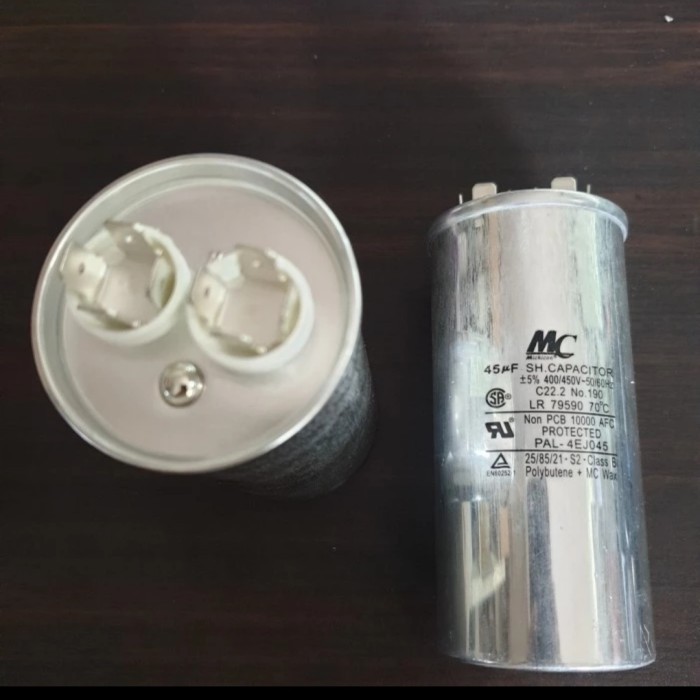 Jual capacitor/capacitor AC MC 45uf | Shopee Indonesia