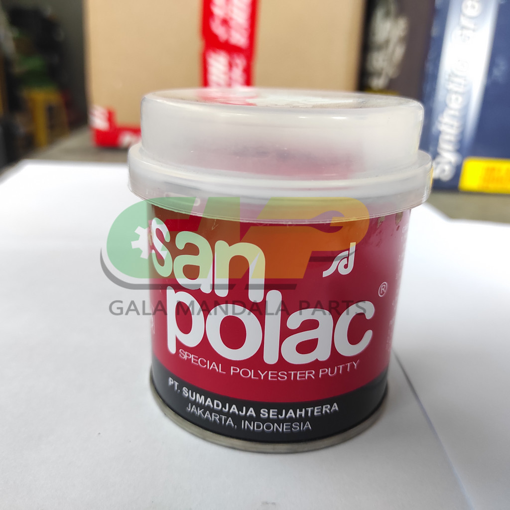 Jual Sanpolac Cat Dempul Kecil 250gr Plus Hardener Besi Kayu Body ...