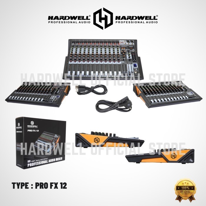 Jual Grosir Mixer Audio 12 Channel Hardwell PRO FX 12 Mixer PROFX12 ...