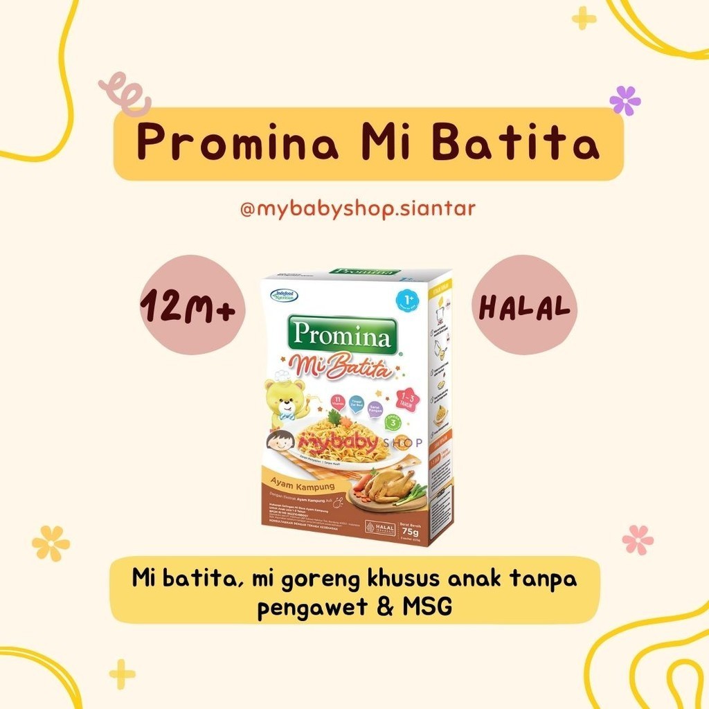 Jual PROMINA MI BATITA - MIE GORENG KHUSUS ANAK / TANPA PENGAWET & MSG ...