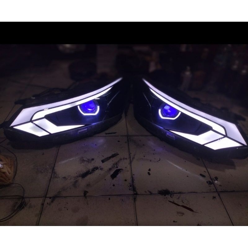 Jual HEADLAMP VIOS GEN3 CUSTOM MODIFIKASI | Shopee Indonesia