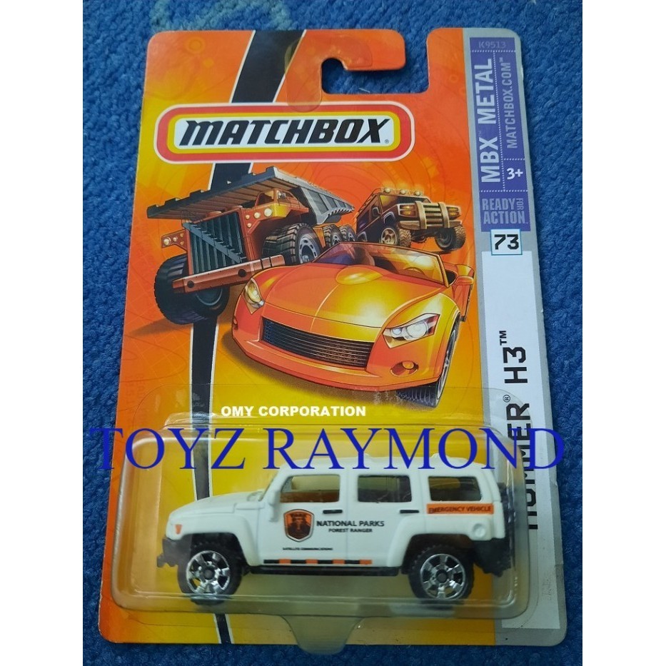 Jual Matchbox Hummer H3 putih white Mbx Metal Land Forest Ranger ...