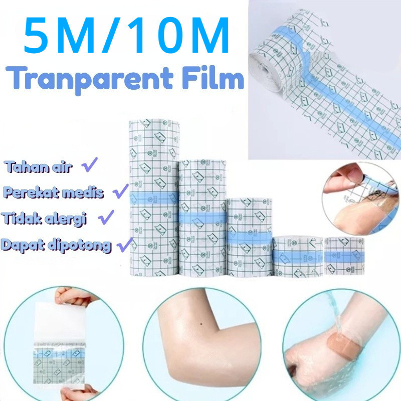 Jual Set Pita Medis Tahan Air Perekat Transparan Anti-alergi PU Film ...