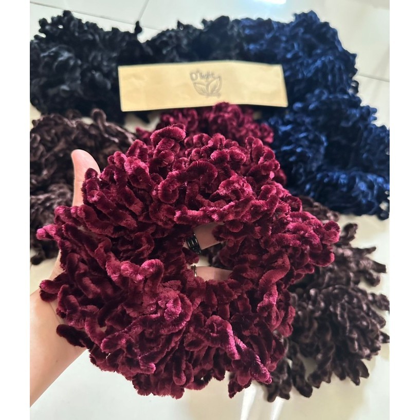 Jual Kunciran Ubur-Ubur Ukuran JUMBO 100 JUNTAI / Ikat Rambut Scrunchie ...