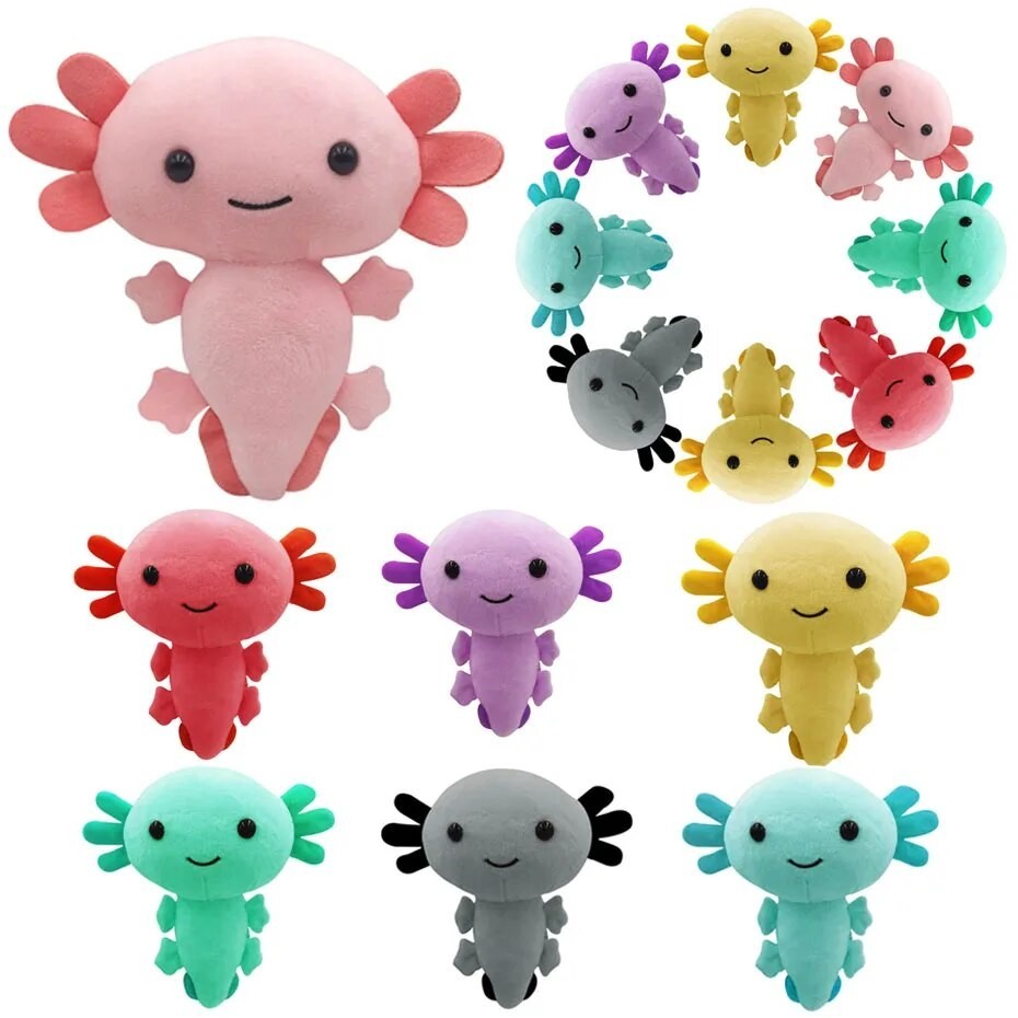 Jual Axolotl Plush Toy Kawaii Animal Axolotl Plushies Figure Doll Toy ...