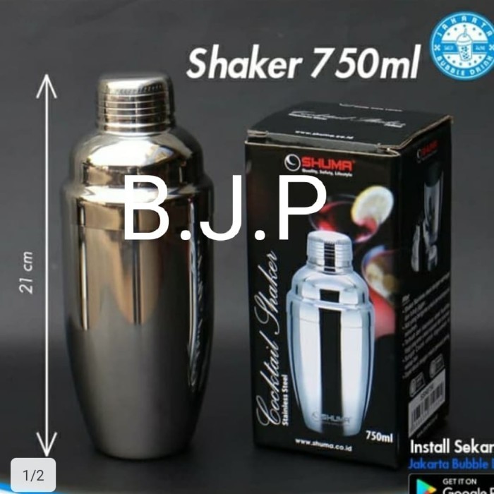 Jual Cocktail Shaker 750 mil Stainless Steel Merek Shuma | Shopee Indonesia