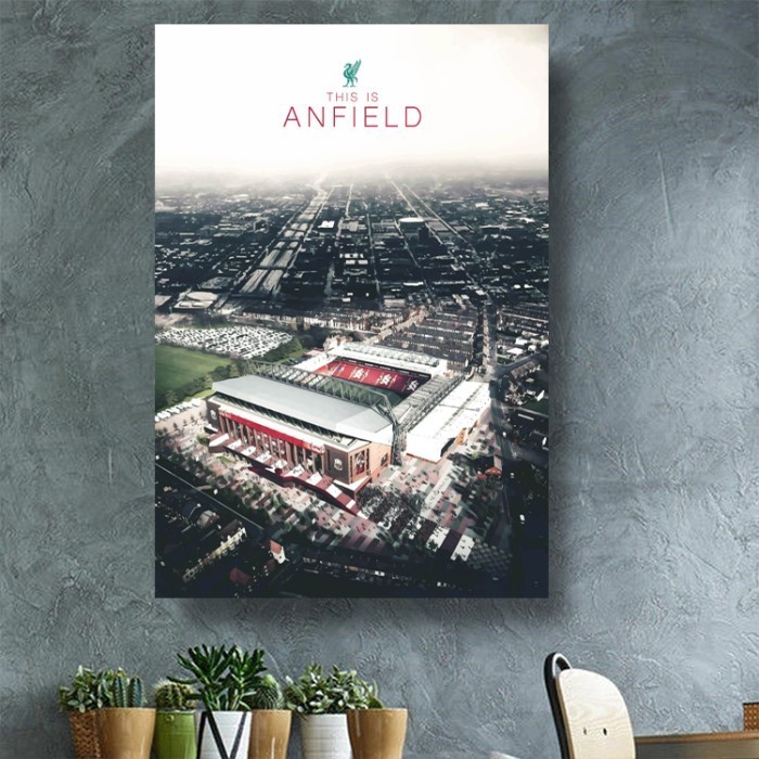 Jual Poster LIVERPOOL frame KAYU Poster This is Anfield HIASAN DINDING ...