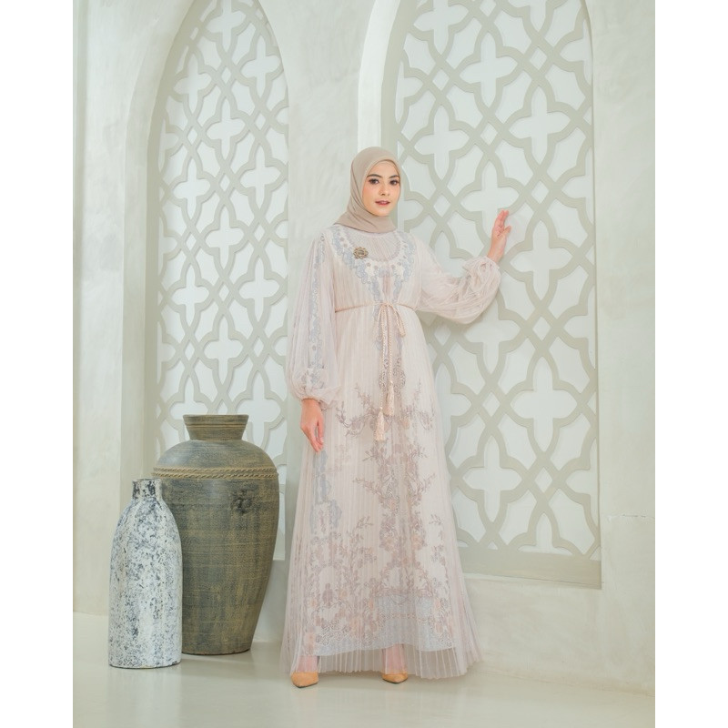 Jual GAMIS PREMIUM LEBARAN 2024 JIHAN SET DRESS GAMIS - SET TILE ...