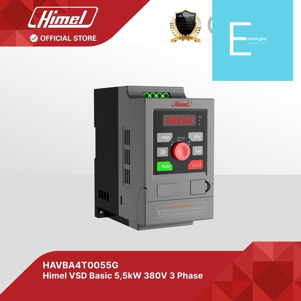 Jual Himel VSD Basic 5,5kW 380V 3 Phase - HAVBA4T0055G | Shopee Indonesia