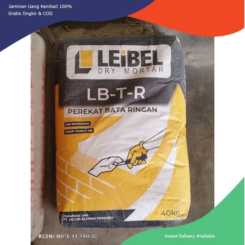 Jual Leibel semen thindbed perekat bata ringan 40 kg | Shopee Indonesia