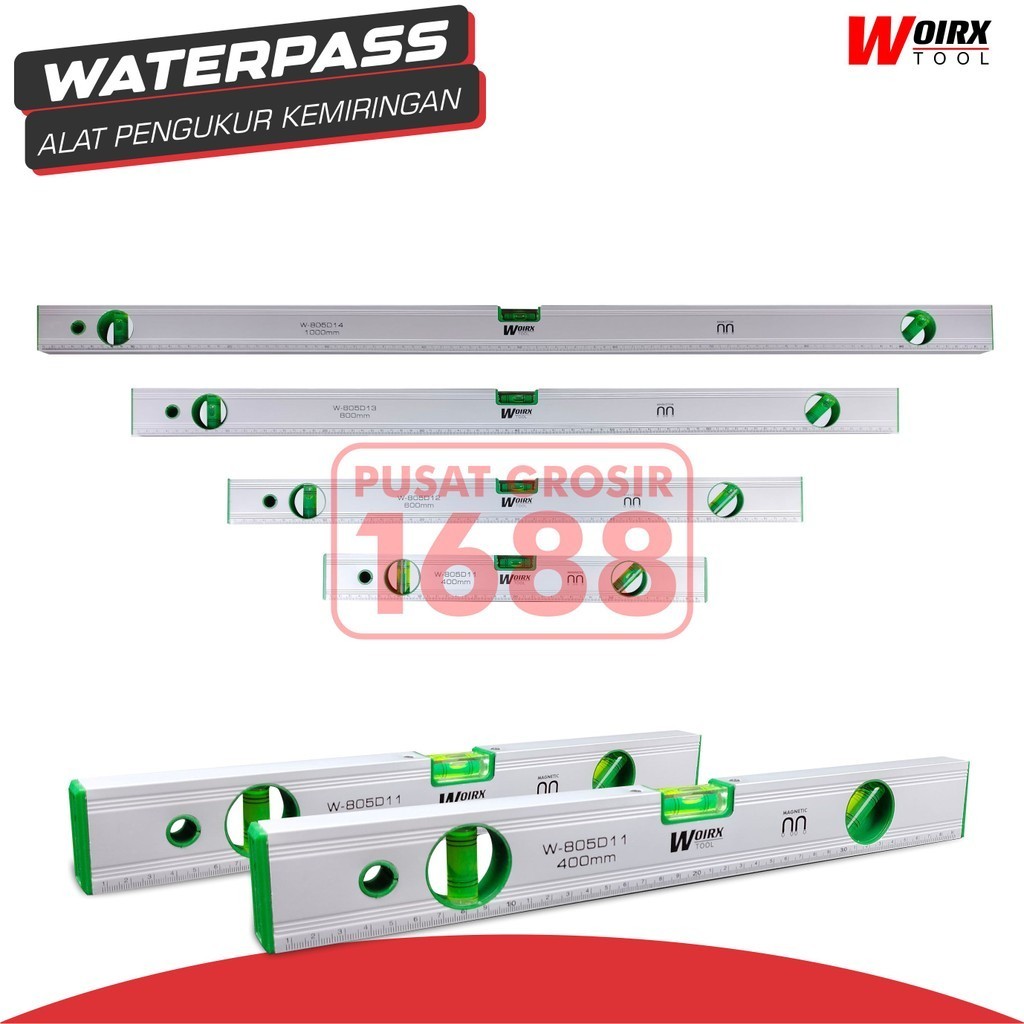 Jual Waterpass Aluminium Magnet 40cm 60cm 80cm 100cm | Shopee Indonesia
