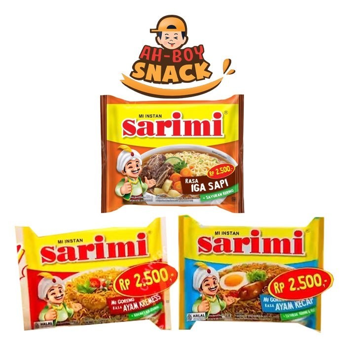 Jual SARIMI ISI 1 GORENG DAN KUAH 70 GRAM RASA AYAM KREMES, KECAP DAN ...