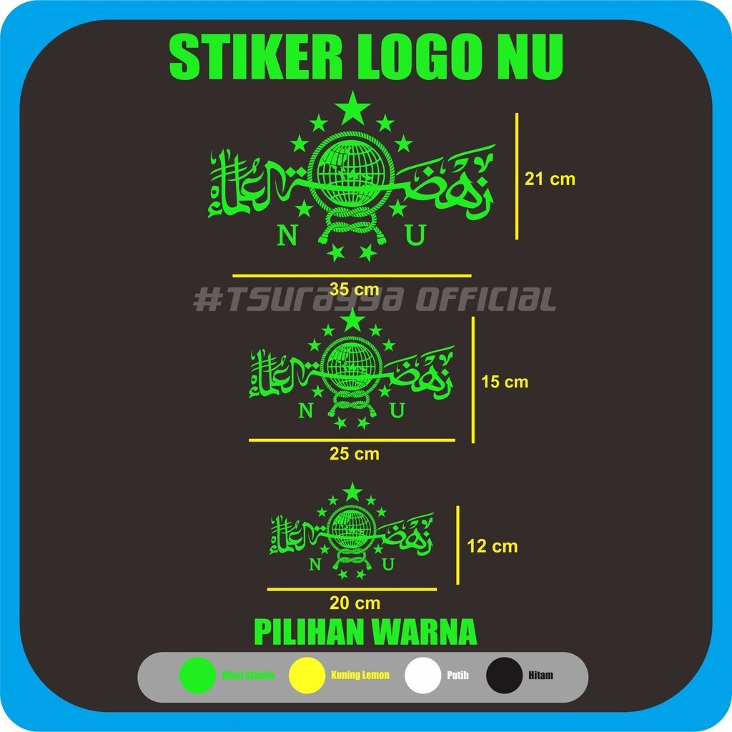 Jual STIKER LOGO NU / LOGO NAHDHOTUL ULAMA' CUTTING_STIKER (MURAH ...