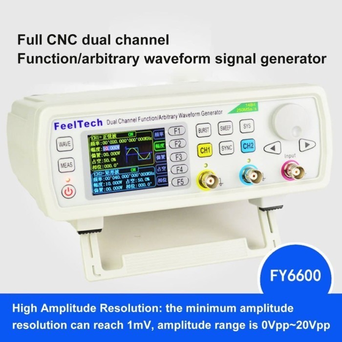 Jual Signal Function Generator Feeltech FY6600-60M 60MHZ DDS FY6600 60M ...