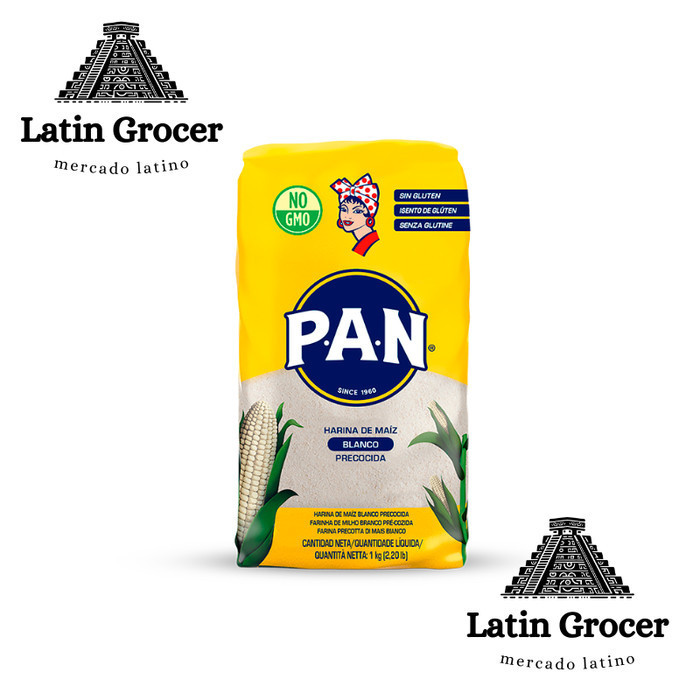 Jual Harina PAN Corn Flour White 1kg Masa de Arepa, Empanadas Venezuela ...