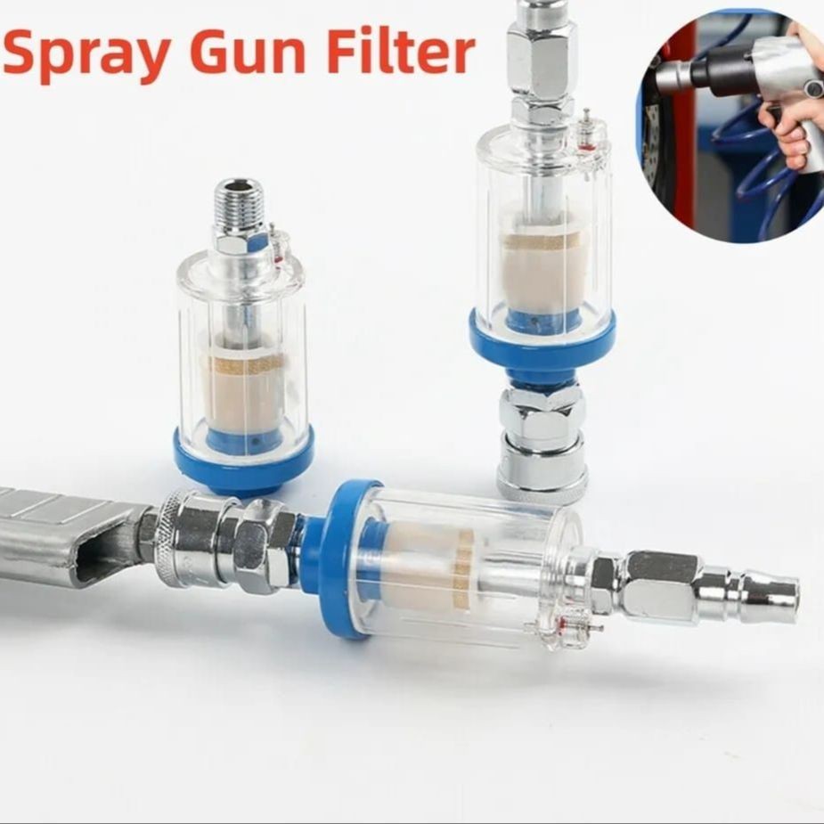 Jual Set Filter Spray Gun with Quick Coupler Air Oil Water Separator 1/ ...