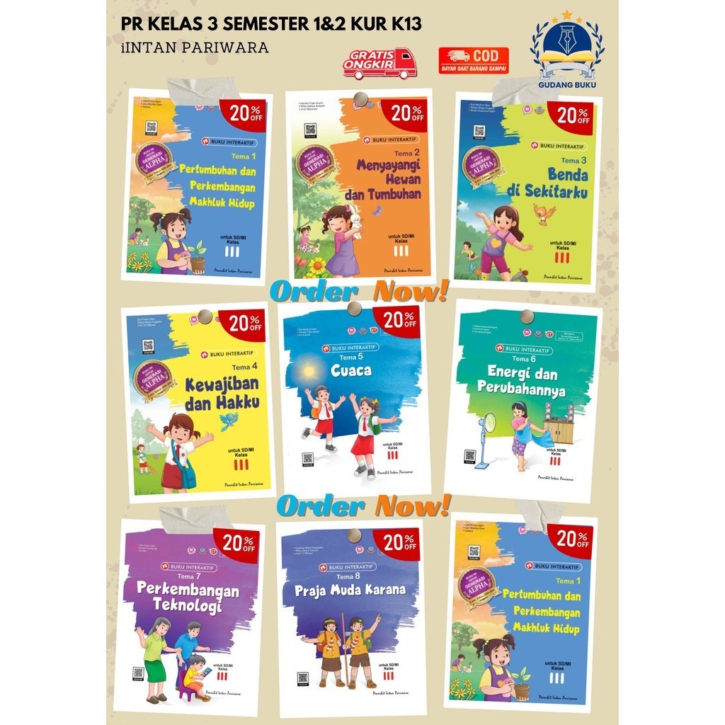Jual Buku Pr/LKS Sd Kelas 3 Semester 1&2 Kurikulum K13 Intan pariwara Tahun 2024 | Shopee Indonesia