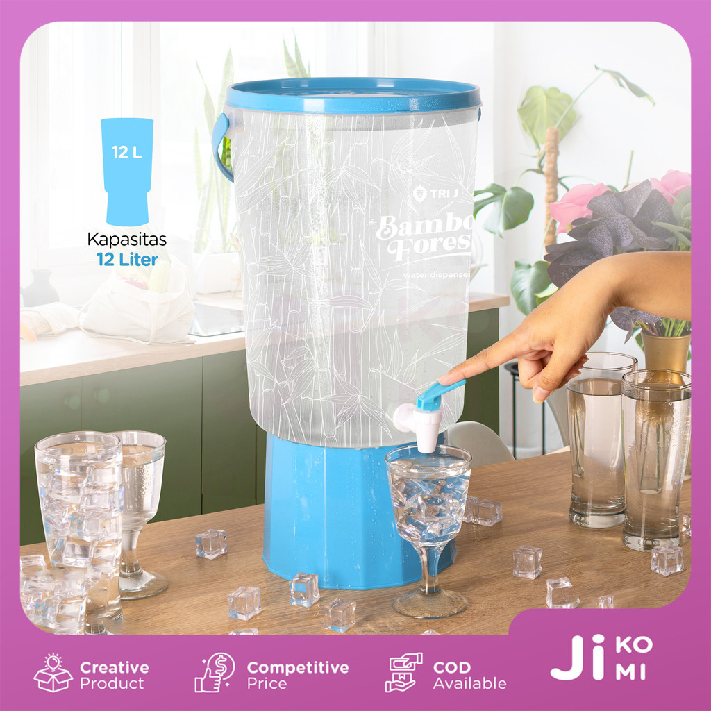 Jual WATER DISPENSER Air Minum TRI J Bamboo Forest 12 Liter Food Grade ...