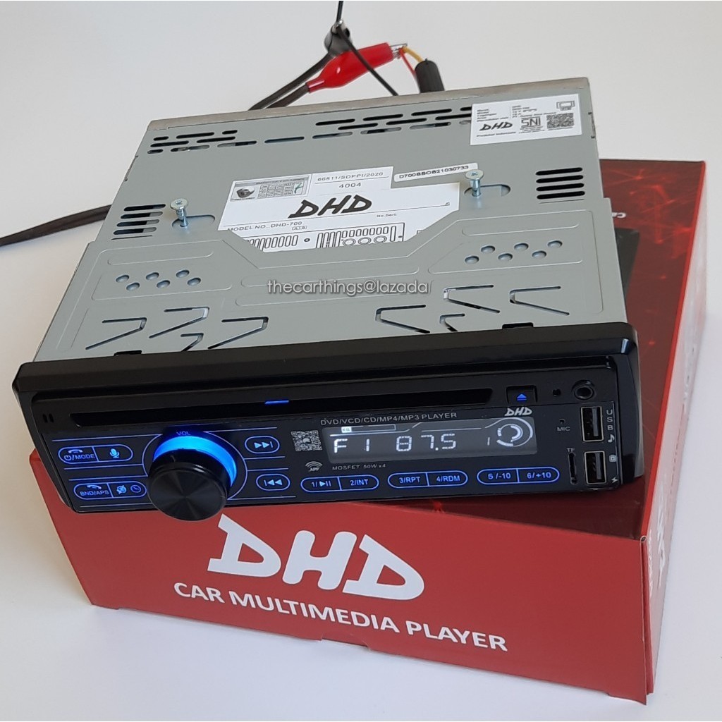 Jual Tape Mobil Head Unit Single Din DVD Player MP3 USB Micro SD Aux In ...