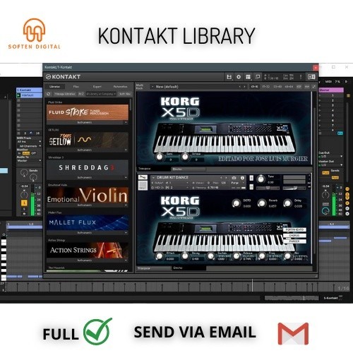 Jual BL Sounds KORG X5D library libraries preset KONTAKT WiN-MAC ...