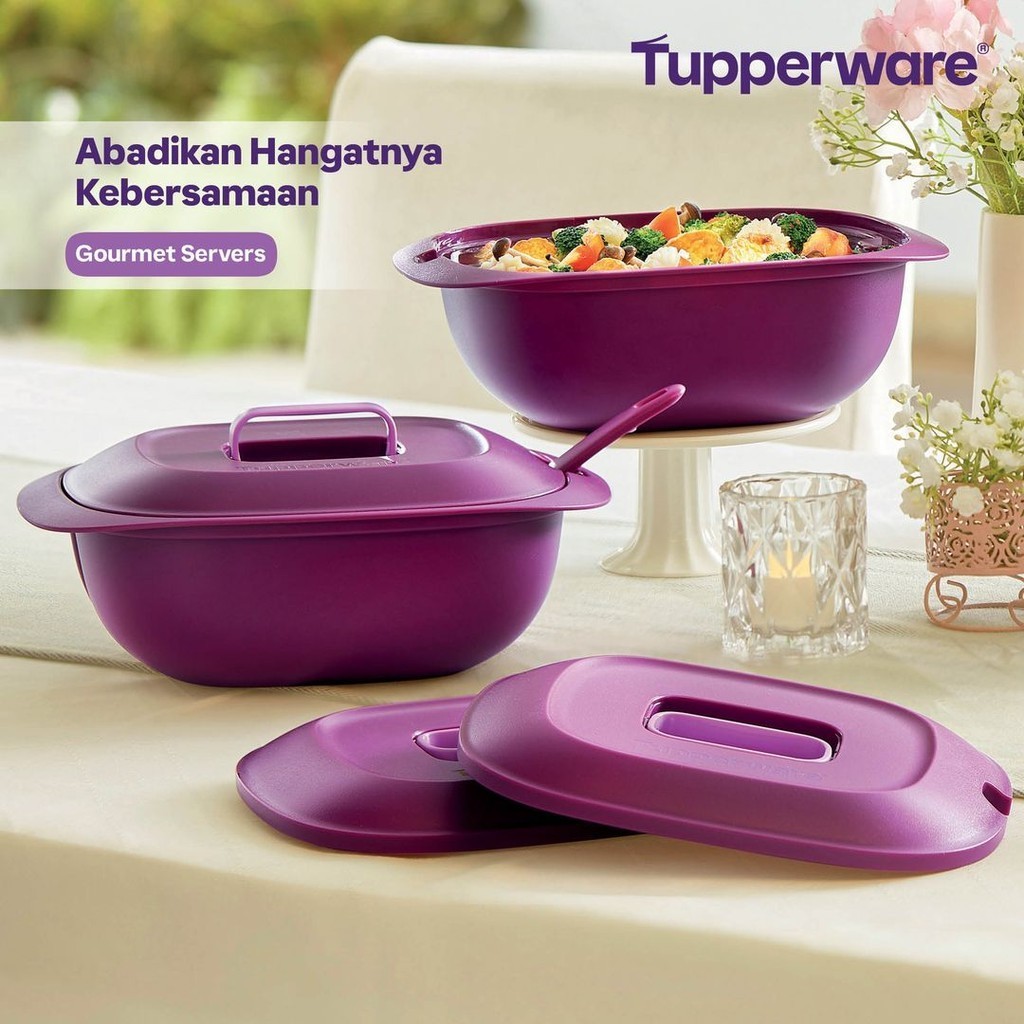 Jual Gourmet Server Tupperware Wadah Saji Prasmanan | Shopee Indonesia