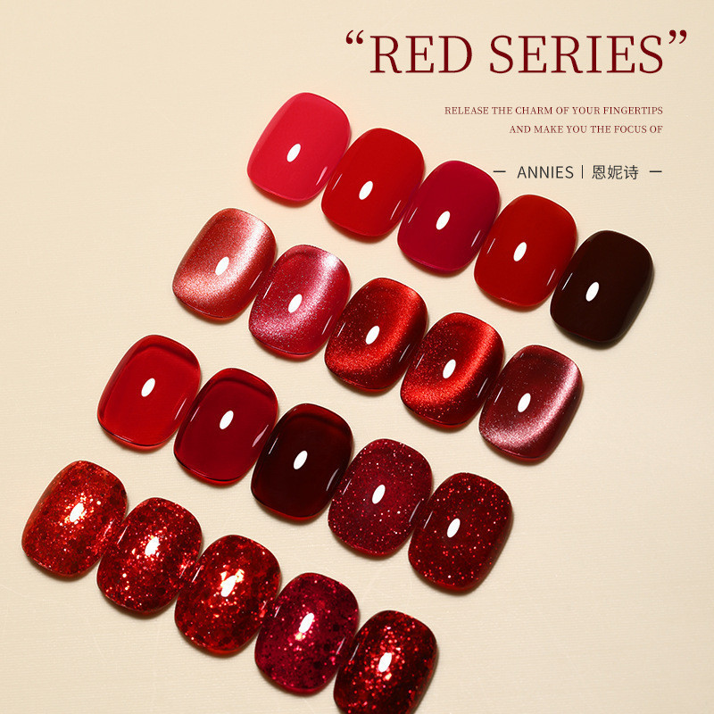 Jual Annies Lucky Red Nail Gel & Red Cat Eye Gel 12ml | Kutek Kuku ...