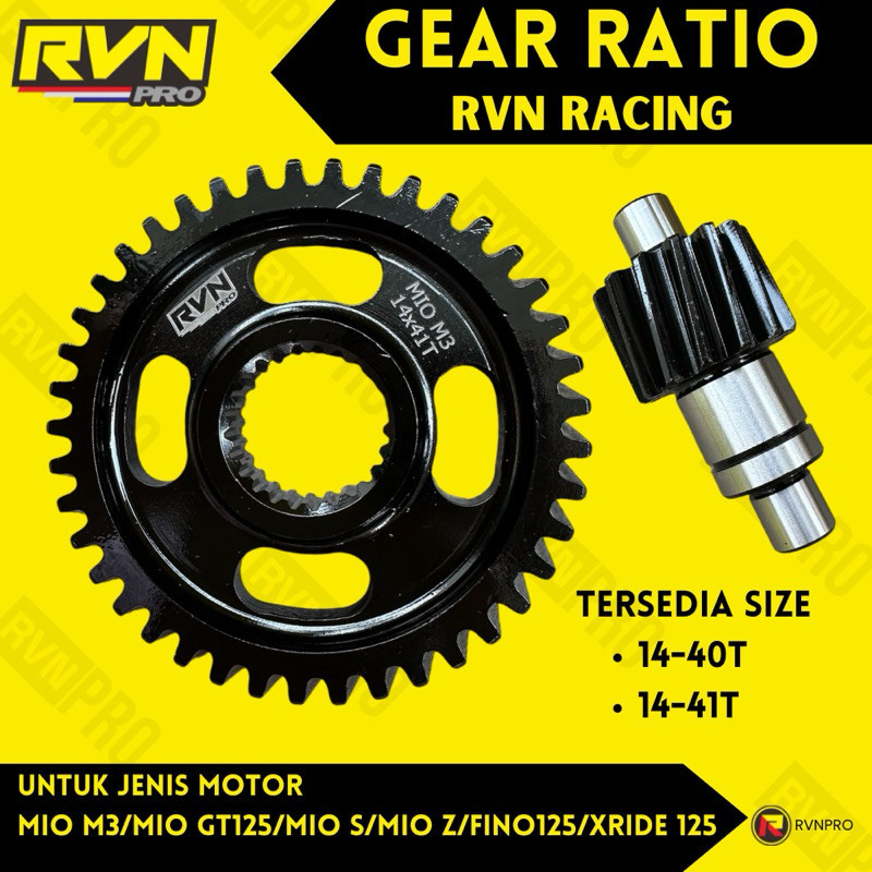 Jual GIGI RATIO RASIO MIO M3 MIO GT FINO Fi 125 SOUL GT 125 - XRIDE 25 ...