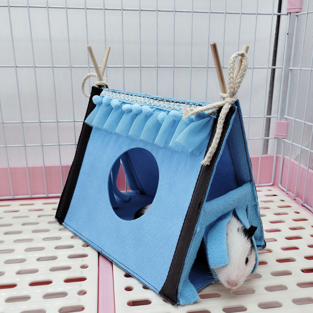 Jual Hamster Hideout Tent Rabbit Rat Tunnel House Small Animal Tube Toy ...