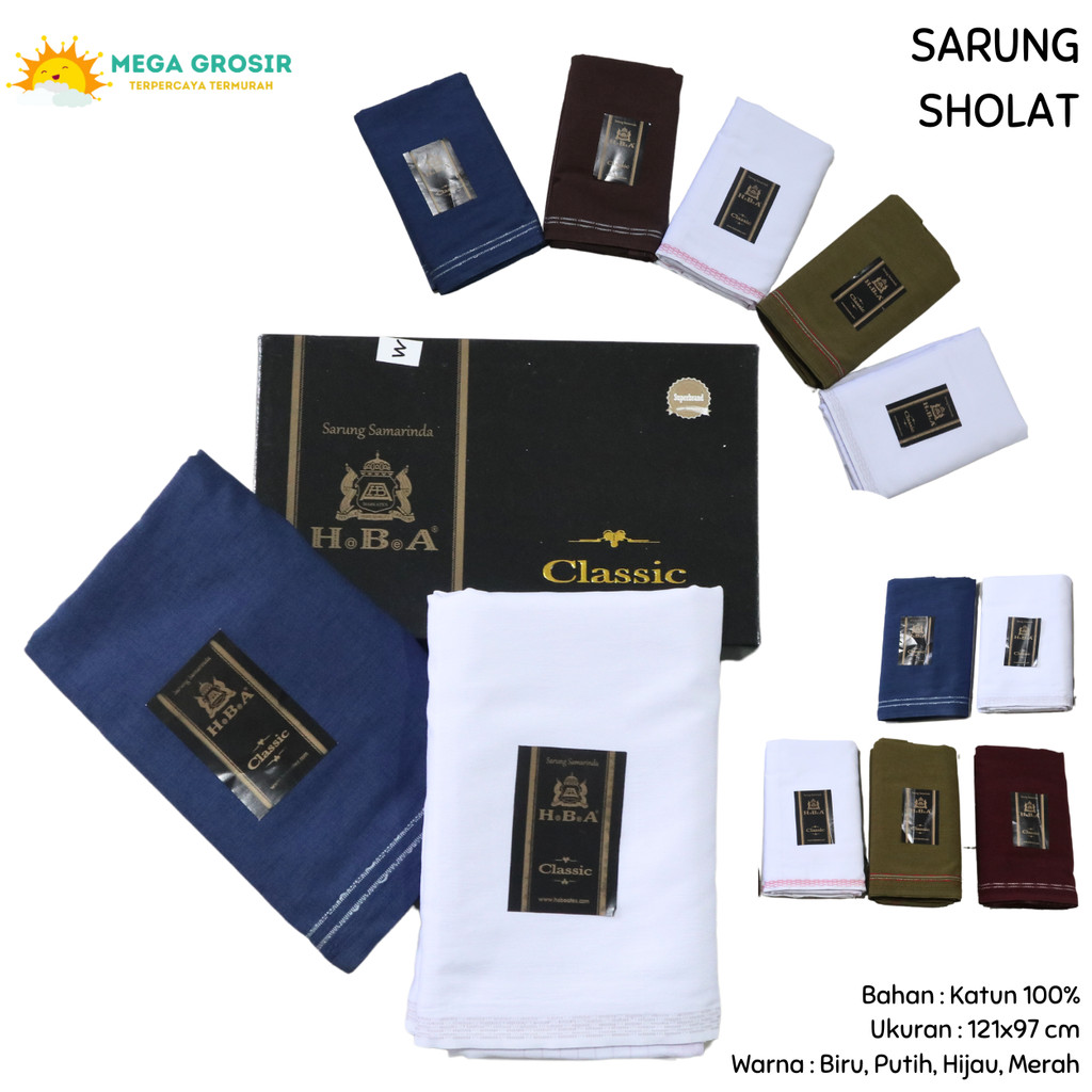 Jual Sarung Sholat SAMARINDA HBA Premium Lebaran Puasa Hadiah / Sarung ...