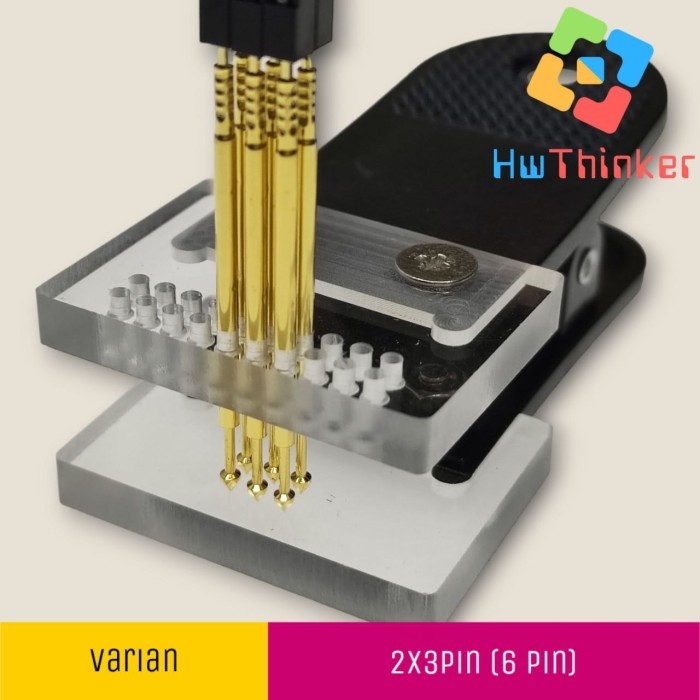 Jual UM27 Probe Clip Tool Test PCB IC Programming Clamp Pogo Pin 2.54mm ...