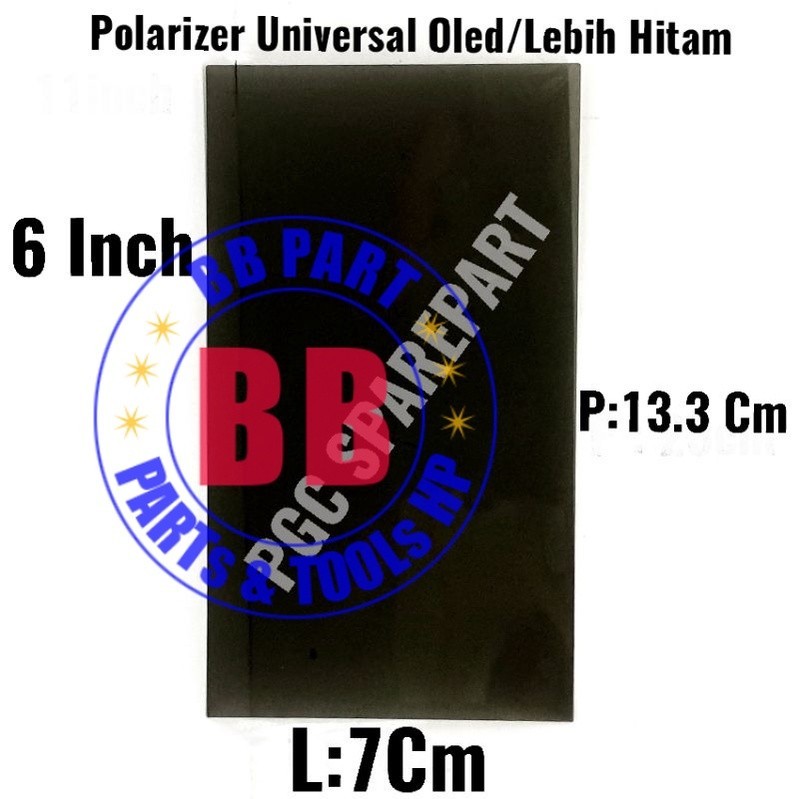 Jual Universal Plastik Polarizer Oled Layar Lebih Hitam 6 Inch ...