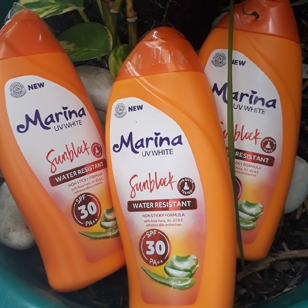 Jual {BARNIK} Sunblock Tahan Air Marina SPF30 Pa++ 85 ml | Shopee Indonesia
