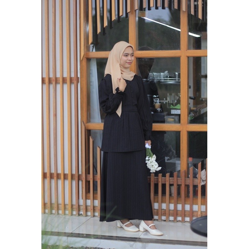 Jual One Set Dress Marwah Setelan Rok Wanita Kekinian Lady Crush Dres ...
