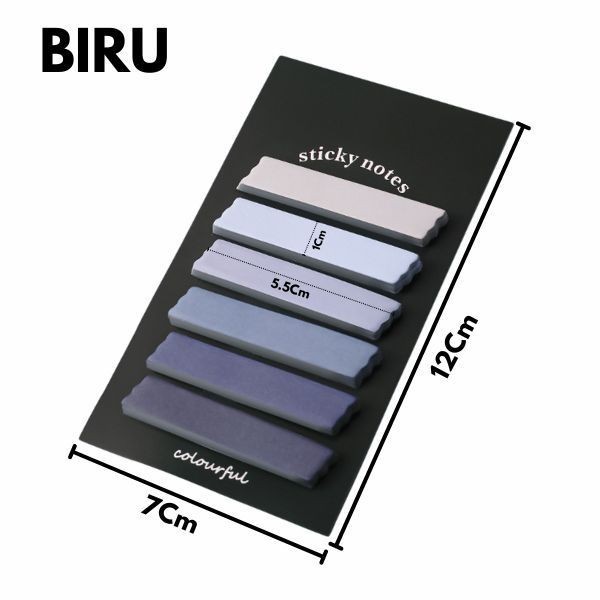 Jual HC Sticky Note Gradiasi 6in1 Tempelan Kertas Catatan 120 Lembar ...