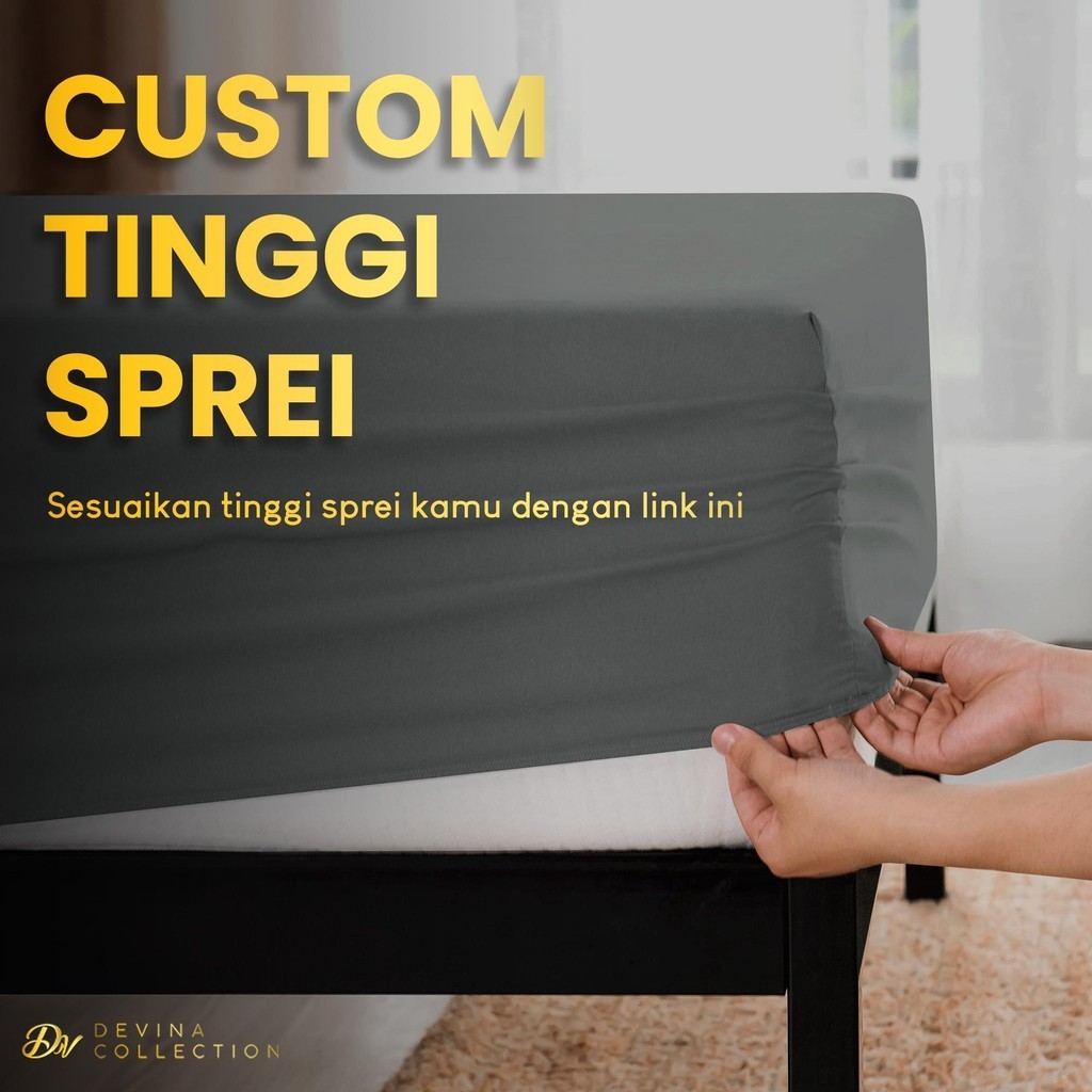 Jual Custom Ukuran Tinggi Seprai untuk Kasur | Shopee Indonesia