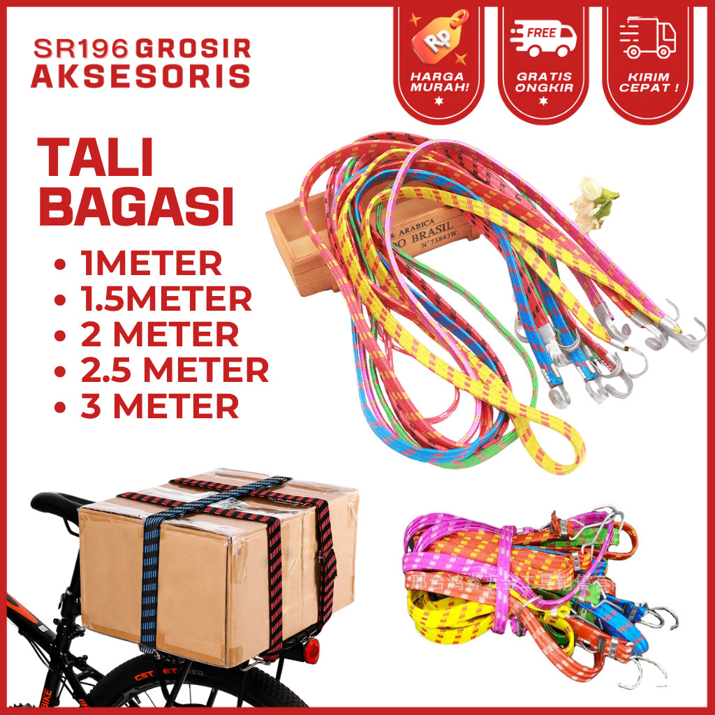 Jual Tali Pengikat Barang Motor / Tali Bagasi Motor / Tali Karet ...