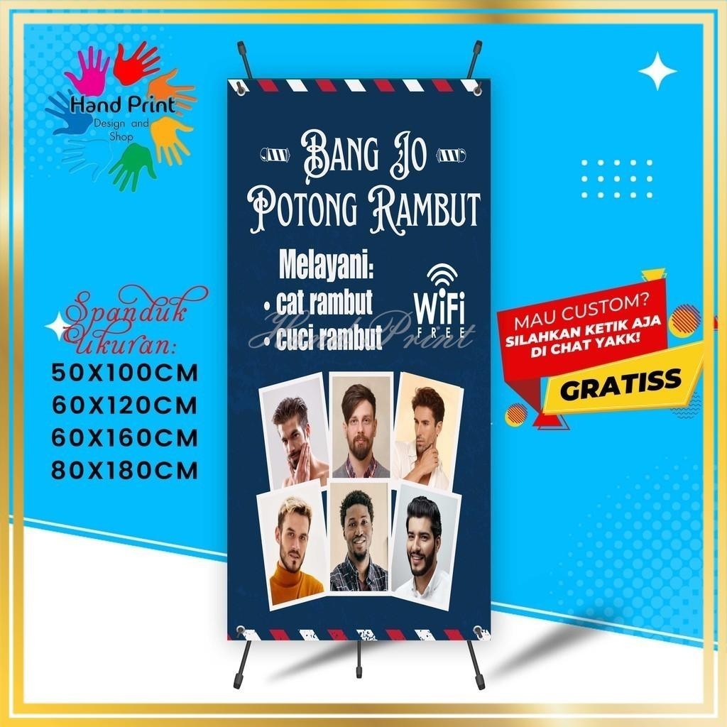 Jual SPANDUK BANNER Pangkas Rambut Barbershop Haircut Salon MMT Spanduk ...
