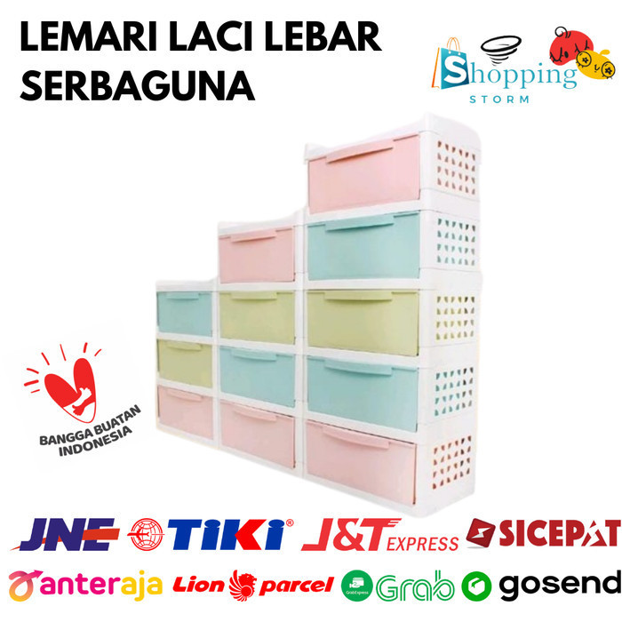 Jual Rak Lemari Plastik Lebar Lemari laci Serbaguna 864 865 866 | Shopee Indonesia