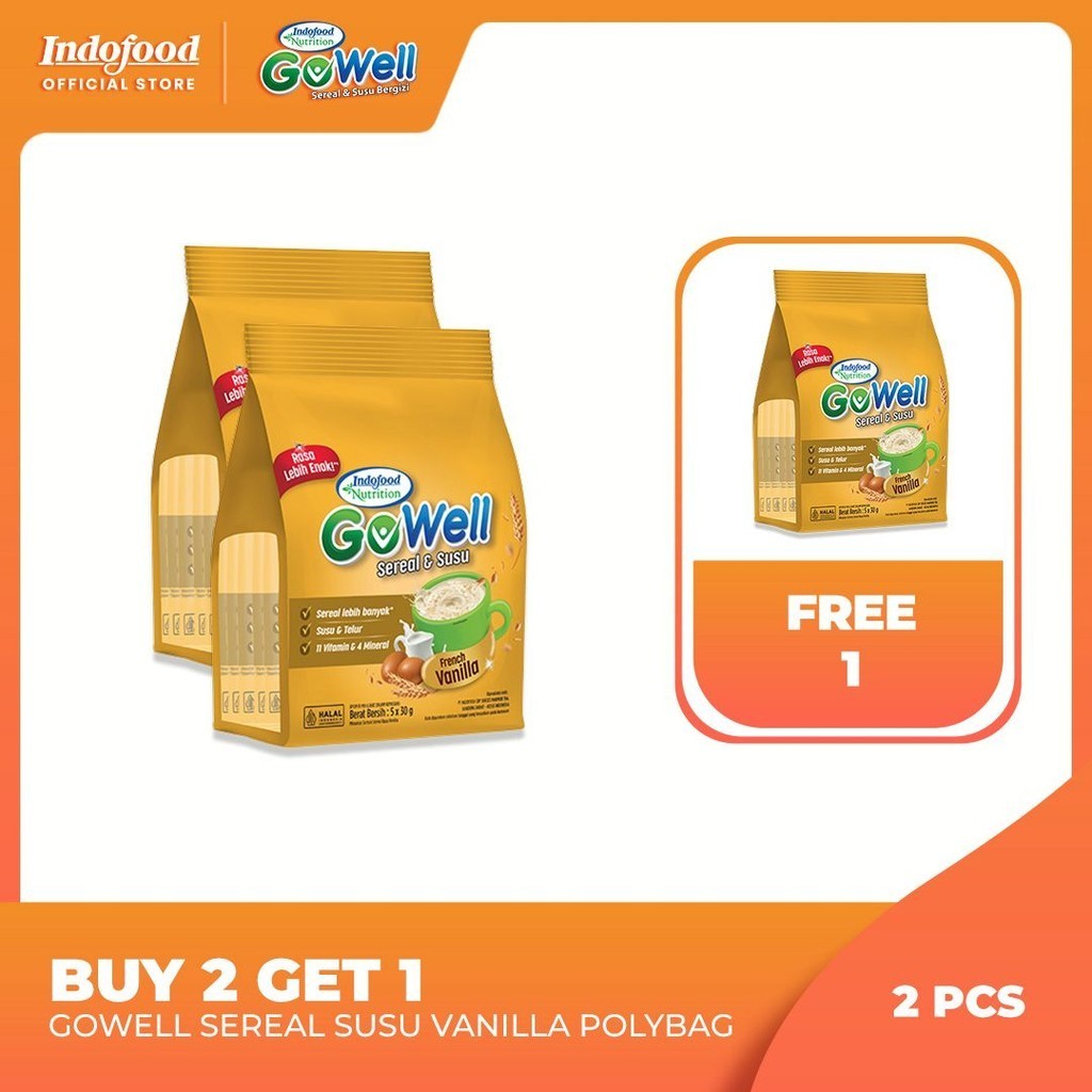 Jual Buy 2 Get 1 - Gowell Sereal Susu Rejuv Polybag Vanila | Shopee Indonesia
