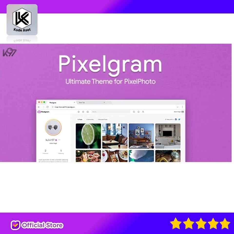 Jual SOURCE CODE APLIKASI PIXELGRAM - THE ULTIMATE PIXELPHOTO THEME BY ...