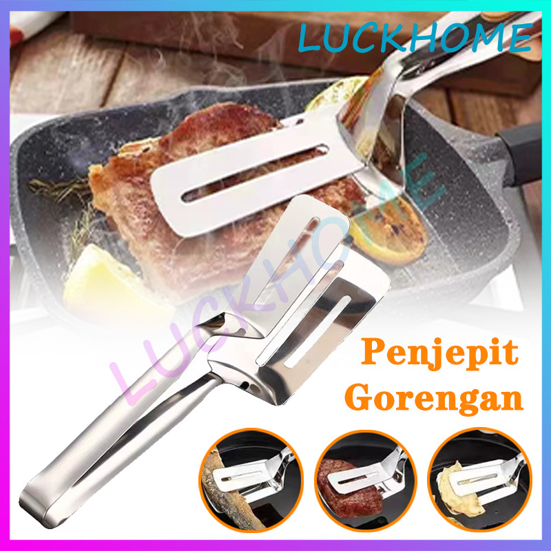 Jual Capitan Makanan Stainless Steel Clip BBQ Penjepit Gorengan Klip ...