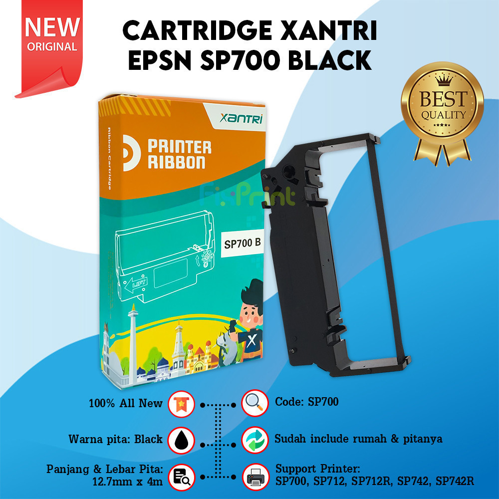 Jual Ribbon Cartridge Xantri SP700 Black, Pita SP-700 Printer Star ...