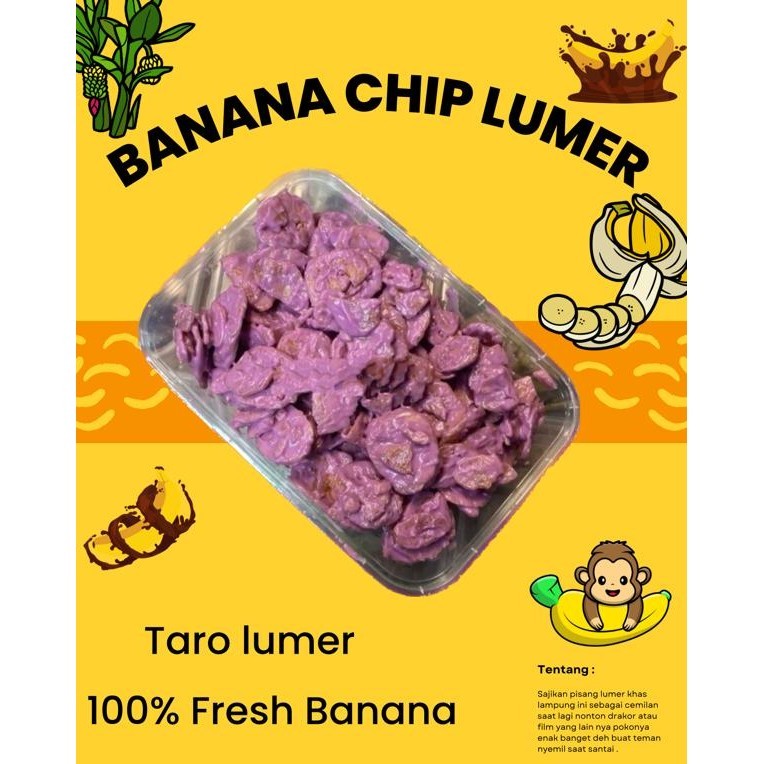Jual Camilan Keripik Pisang Coklat Lumer (taro) 500 ml | Shopee Indonesia