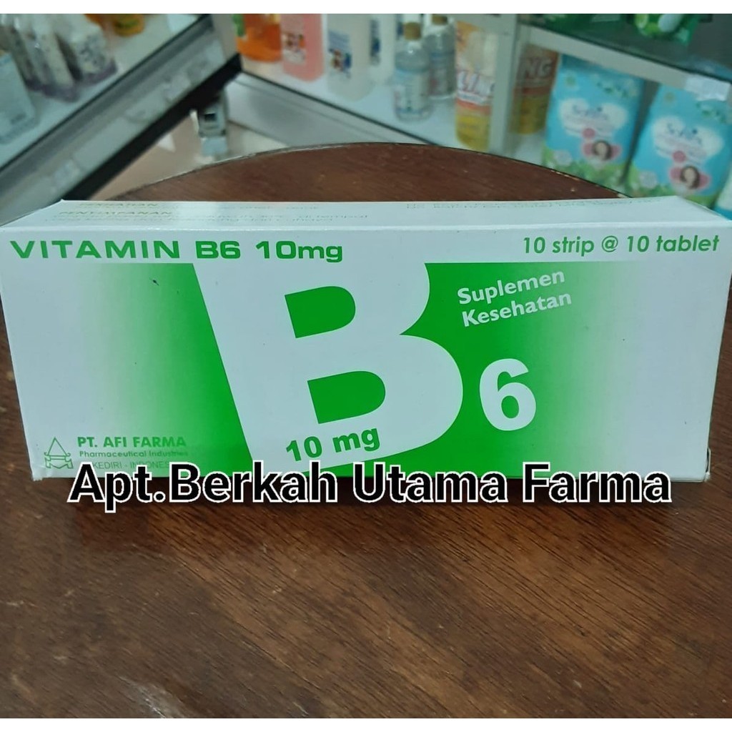 Jual Vitamin B6 Box Isi 100 Tablet ( AFI FARMA ) | Shopee Indonesia