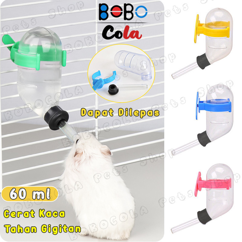 Jual Botol Minum Hamster Otomatis Tempat Minum Kelinci Dot Hamster 60ml ...