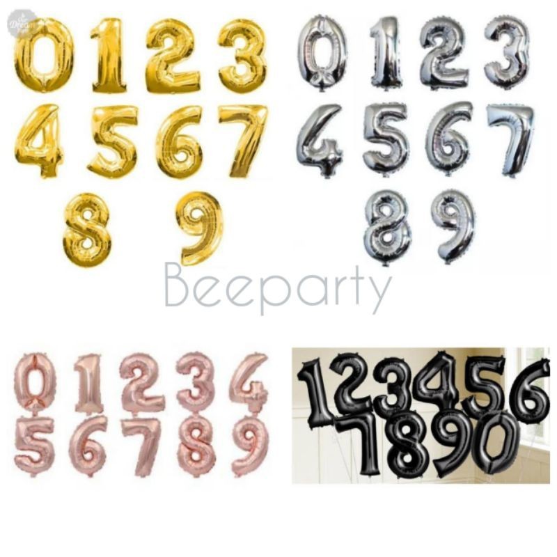Jual Balon Angka Jumbo 80cm | Shopee Indonesia