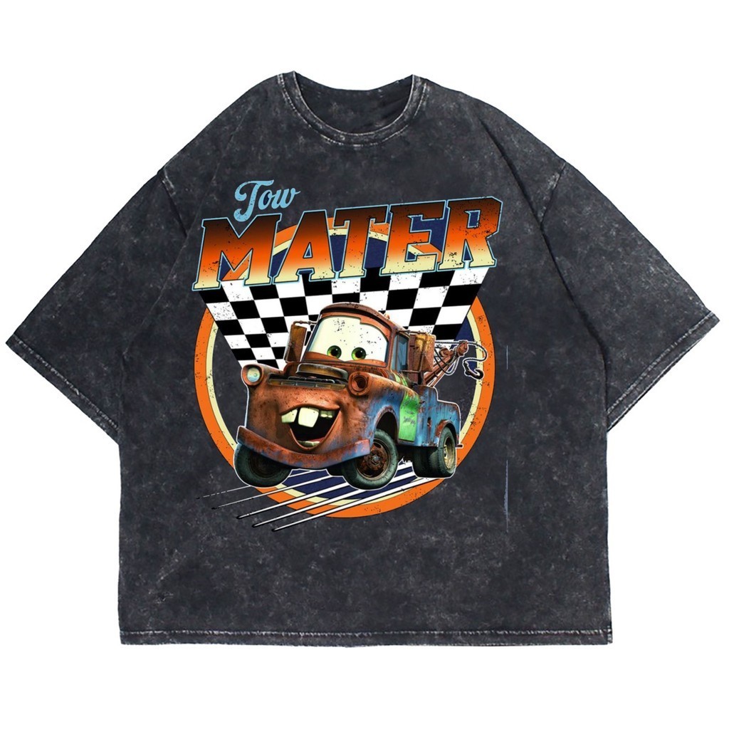 Jual Patternmerch "disney cars tow mater race club" Oversize T-shirt ...