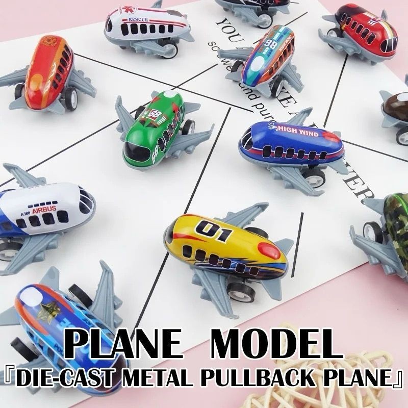 Jual Pesawat Pullback Metal Mainan Pesawat Mini Full Color Mainan Anak ...