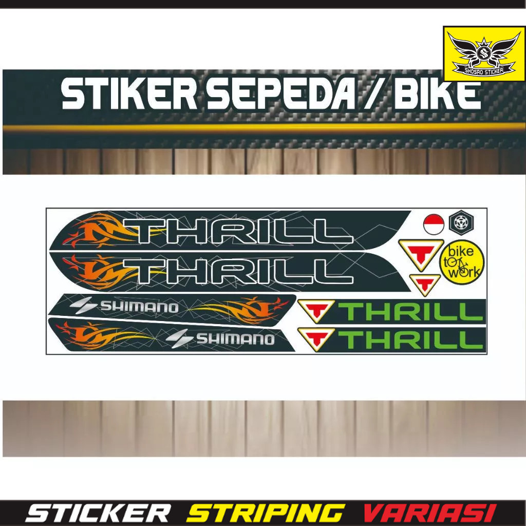 Jual STRIPING SEPEDAH STRIPING STIKER THRILL VARIASI LIS MOTIF SIMPLE ...